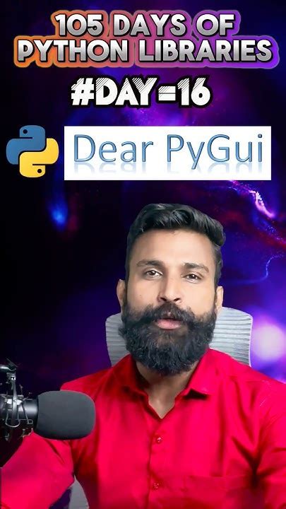 Day 16 Dearpygui Cross Platform Guis In Python Youtube