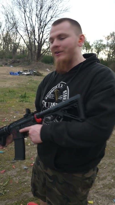 ar 15 with binary trigger mag dump guns ar15 binarytrigger rifle shorts america viral