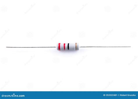 Resistor On White Background Stock Image Image Of Circuit Electronic 353322481