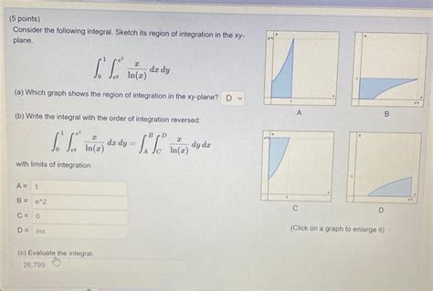 Solved Points Consider The Following Integral Sketch Chegg