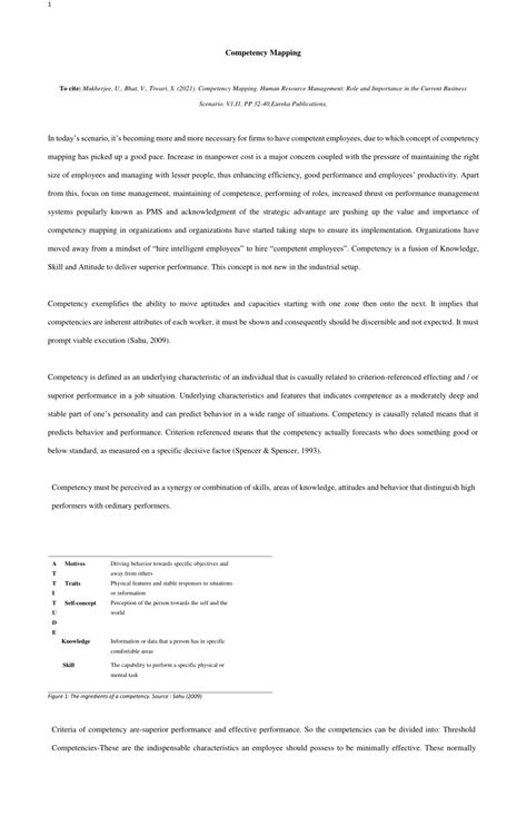 PDF Competency Mapping