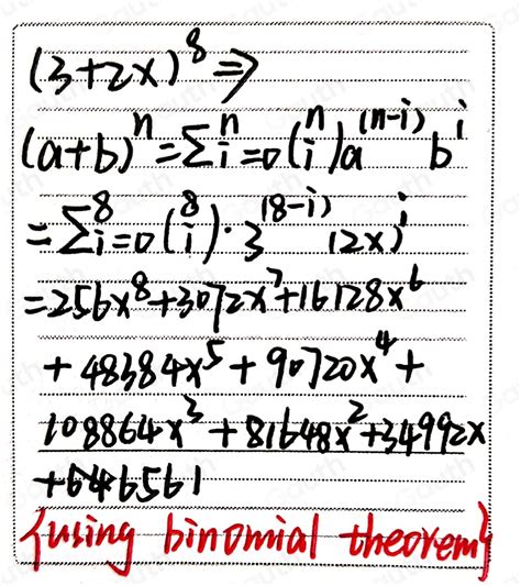 Solved Find The First Three Terms In The Ascending Power Of X Expansion Of 3 2 X 8 [math]