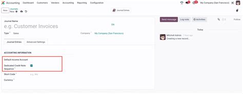 Accounting Configurations Odoo 17 Accounting Book