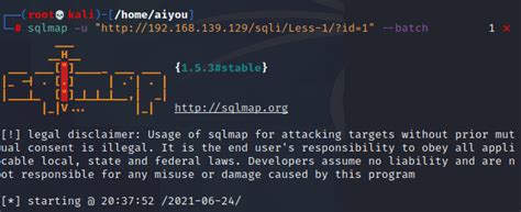 Sqlmap中代理及其他常用参数sqlmap Proxy参数 Csdn博客