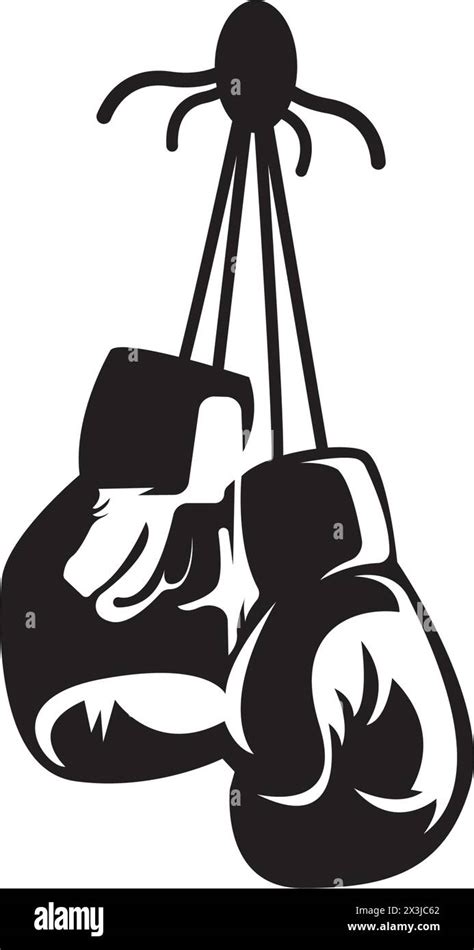 Boxing Gloves Logo Vector Icon Illustration Design Stock Vector Image