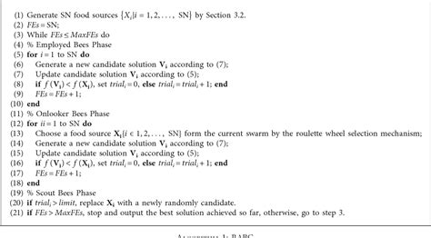 Table 1 From An Artificial Bee Colony Algorithm With Random Location Updating Semantic Scholar