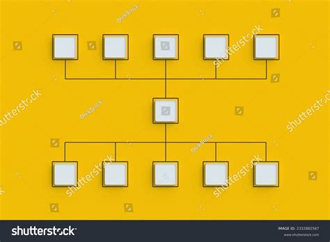 Scheme Made Empty Buttons Hierarchical Organizational Ilustrações Stock 2332882567 Shutterstock