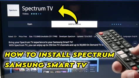 How To Download Spectrum App On Samsung Tv