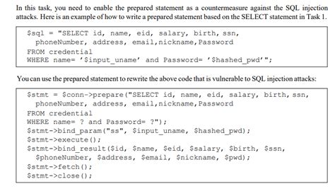 In This Task You Need To Enable The Prepared