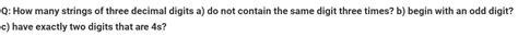 solved how many decimals strings of three numbers don t have