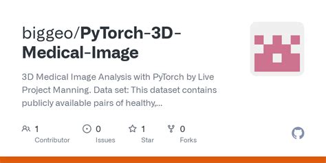 Github Biggeo Pytorch 3d Medical Image 3d Medical Image Analysis