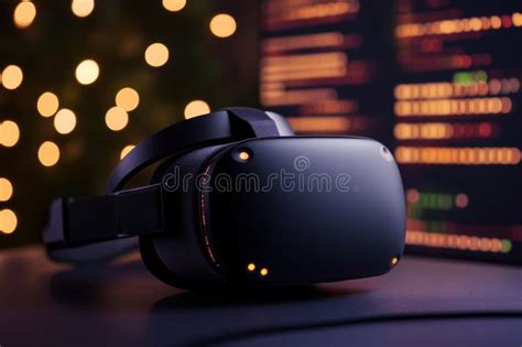 Virtual Reality Programming A Vr Headset Surrounded By Colorful Coding Books And Glowing Leds