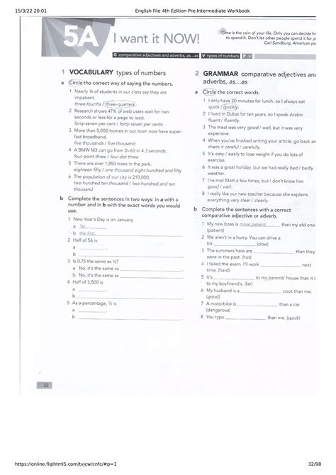 English File 4th Edition Pre Intermediate Workbook Pdf