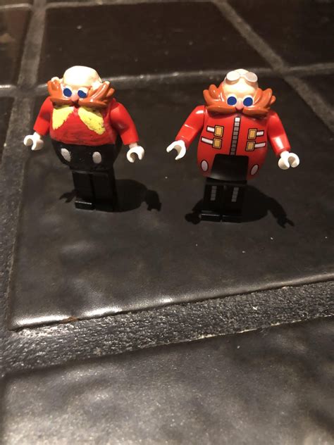 Custom Classic Eggman Robotnik Minifigure R Lego