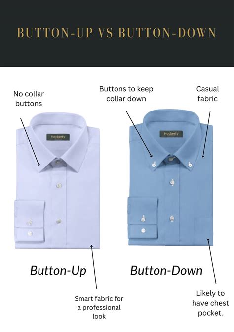 Button Up Vs Button Down Understanding The Differences Hockerty