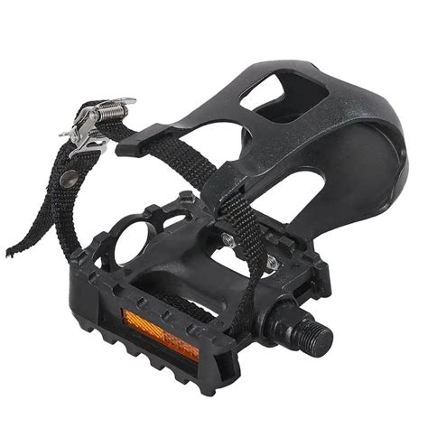 무료 배송 916 인치 자전거 페달 고정 기어 Mtb 부품 로드 바이크 페달 하네스 토 클립 스트랩 셀프 록 페달자전거