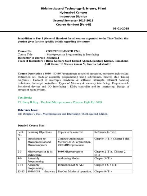 cs ece eee instr f241 microprocessor programming interfacing