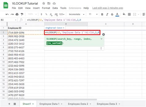 How To Use VLOOKUP In Google Sheets From Another Tab And Spreadsheet