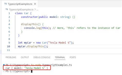 This Keyword In Typescript