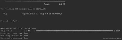 【python】安装pocketsphinx 时报错：error command ‘swig exe‘ failed no such