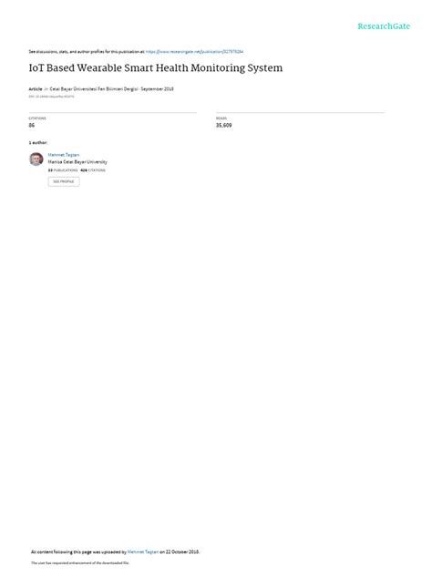Iot Based Wearable Smart Health Monitoring System Pdf Internet Of