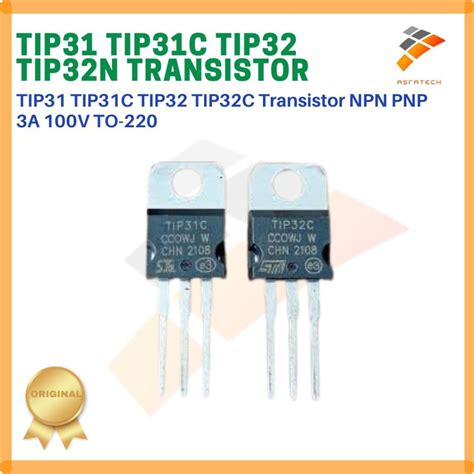 Jual Tip31 Tip31c Tip32 Tip32n Transistor 1 Set Shopee Indonesia
