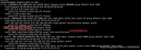 Keepalived出现主备机同时绑定vip的解决方法keepalived正常启动但是主节点和备份服务器都有虚拟ipvip Csdn博客