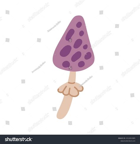 자주색 매직버섯 파리 아가릭 요정 버섯 스톡 벡터로열티 프리 2212812985 Shutterstock
