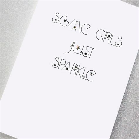 Five Dollar Shake Some Girls Just Sparkle Card Greetings Cards