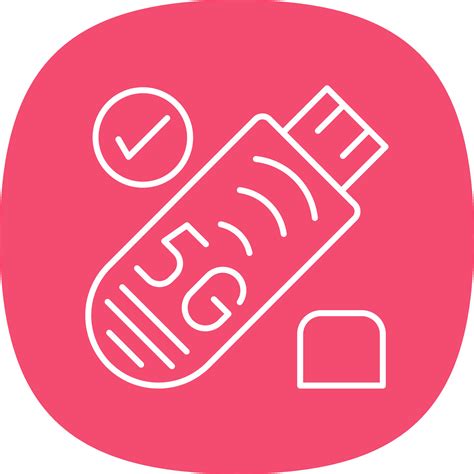 Usb Stick Line Curve Icon 42792735 Vector Art At Vecteezy