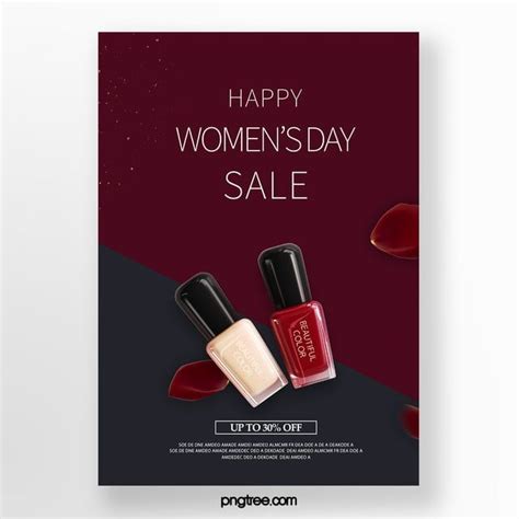 레드 블루 섬세한 여성의 날 메이크업 판촉 포스터 템플릿 Psd 다운로드 디자인 자료 다운로드 Teachers Day Poster Poster Template