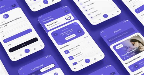Quiz Test Quizzer Knowledge And Trivia Game App Ux And Ui Kits