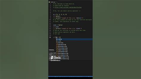Shorthand Coding Using Walrus Operator In Python Makeup Your Code 💇‍♂️ Coding Openai