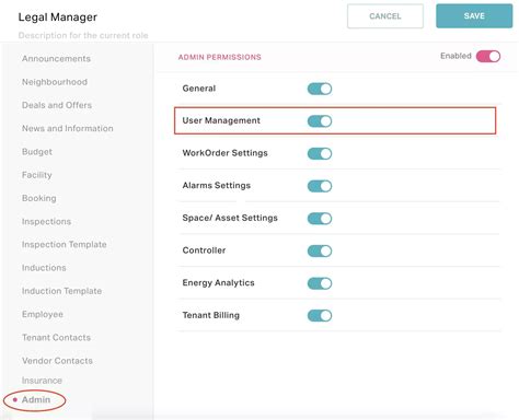 User Defined Roles Facilio Documentation
