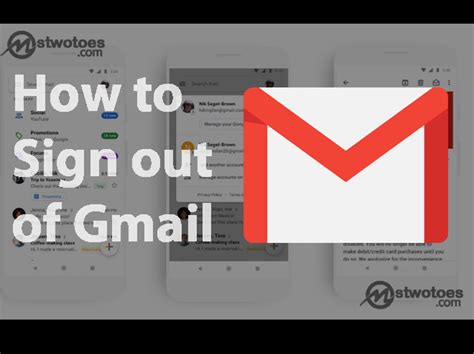 How To Sign Out Of Gmail Logout Of Google Account Mstwotoes