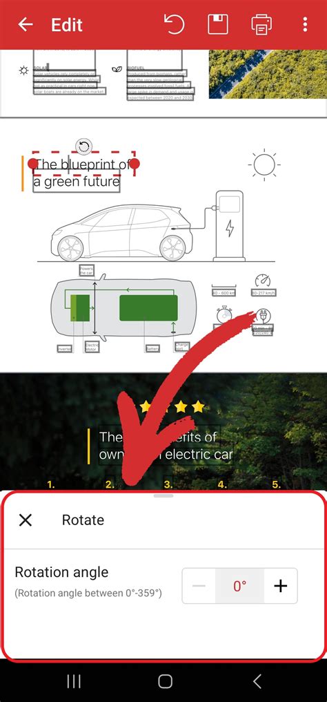 Come Ruotare O Eliminare Una Casella Di Testo PDF Su Android MobiSystems