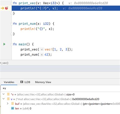 Function Parameters Are Not Displayed Correctly When Stopping At The