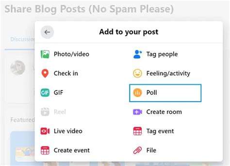 How To Create A Facebook Poll Profile Pages And Groups