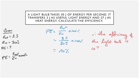 Calculating Efficiency Youtube