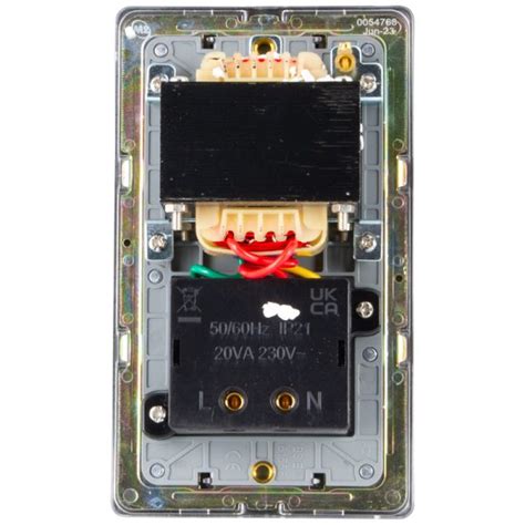 Dual Voltage Shaver Socket Grey Insert Gunmetal Screwless M Electrical