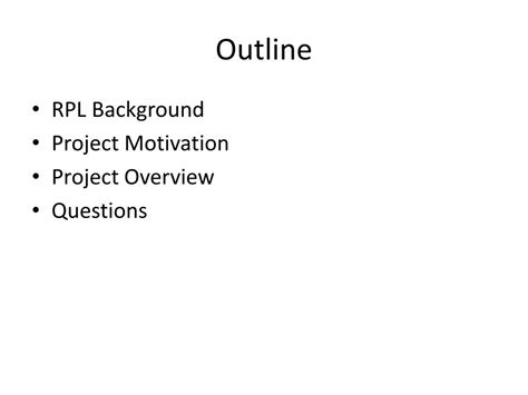 ppt performance analysis of rpl routing protocol in noisy environment