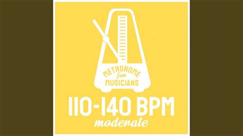 110 Bpm Metronome Youtube