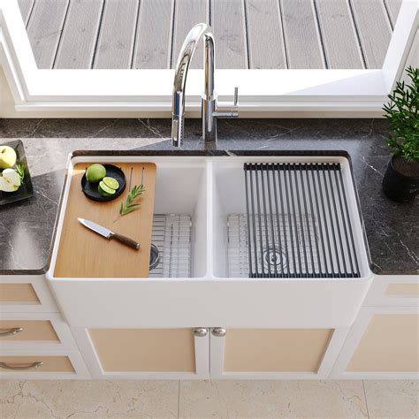 Deervalley Dv 1k0068 33 L X 20 W Double Basin Workstation Farmhouse