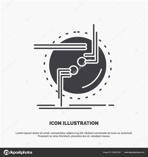 Chain Connect Connection Link Wire Icon Glyph Vector Gray Symbol Stock Vector By ©flatart 229052188