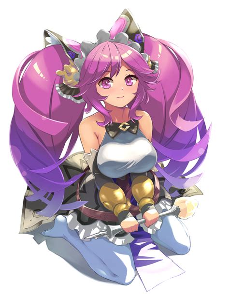 Yuu Kfc Cleo Dragalia Lost Dragalia Lost Girl Bare Shoulders Breasts Closed Mouth
