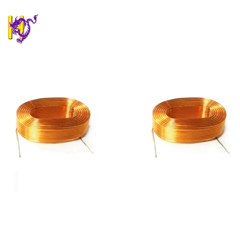 Air Core Electromagnetic Copper Induction Coil Enameled Wire Inductor