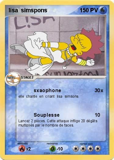Pokémon Lisa Simspons Sxaophone Ma Carte Pokémon