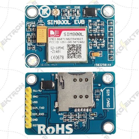 Jual Sim800l V2 V2 0 5v Wireless Gsm Gprs Module Quad Band W Antenna Cable Shopee Indonesia