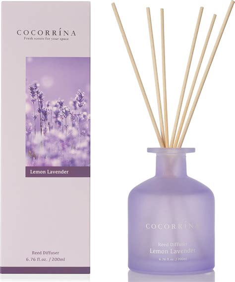 Cocorrína Reed Diffuser Sets Lemon Lavender ml Diffuser with Sticks Home Fragrance