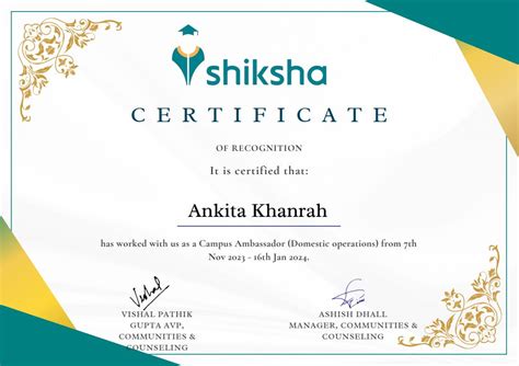 Ankita Khanrah On Linkedin Internshipsuccess Shikshacampusambassador